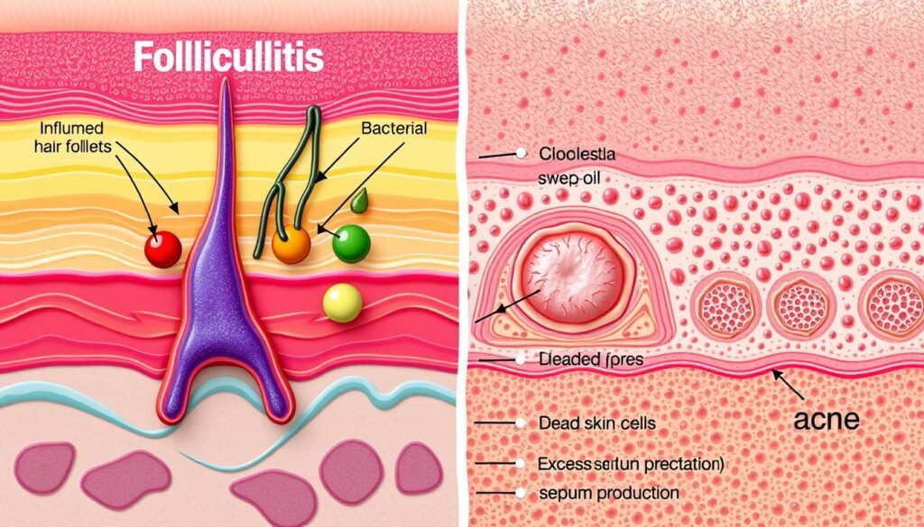 Folliculitis Or Acne How To Tell Them Apart And Get Relief Folliculitis Or Acne How To Tell Them Apart And Get Relief